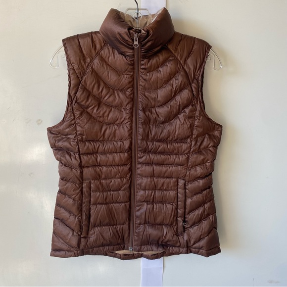 Bernardo | Jackets & Coats | Bernardo Goose Down Packable Brown Vest ...